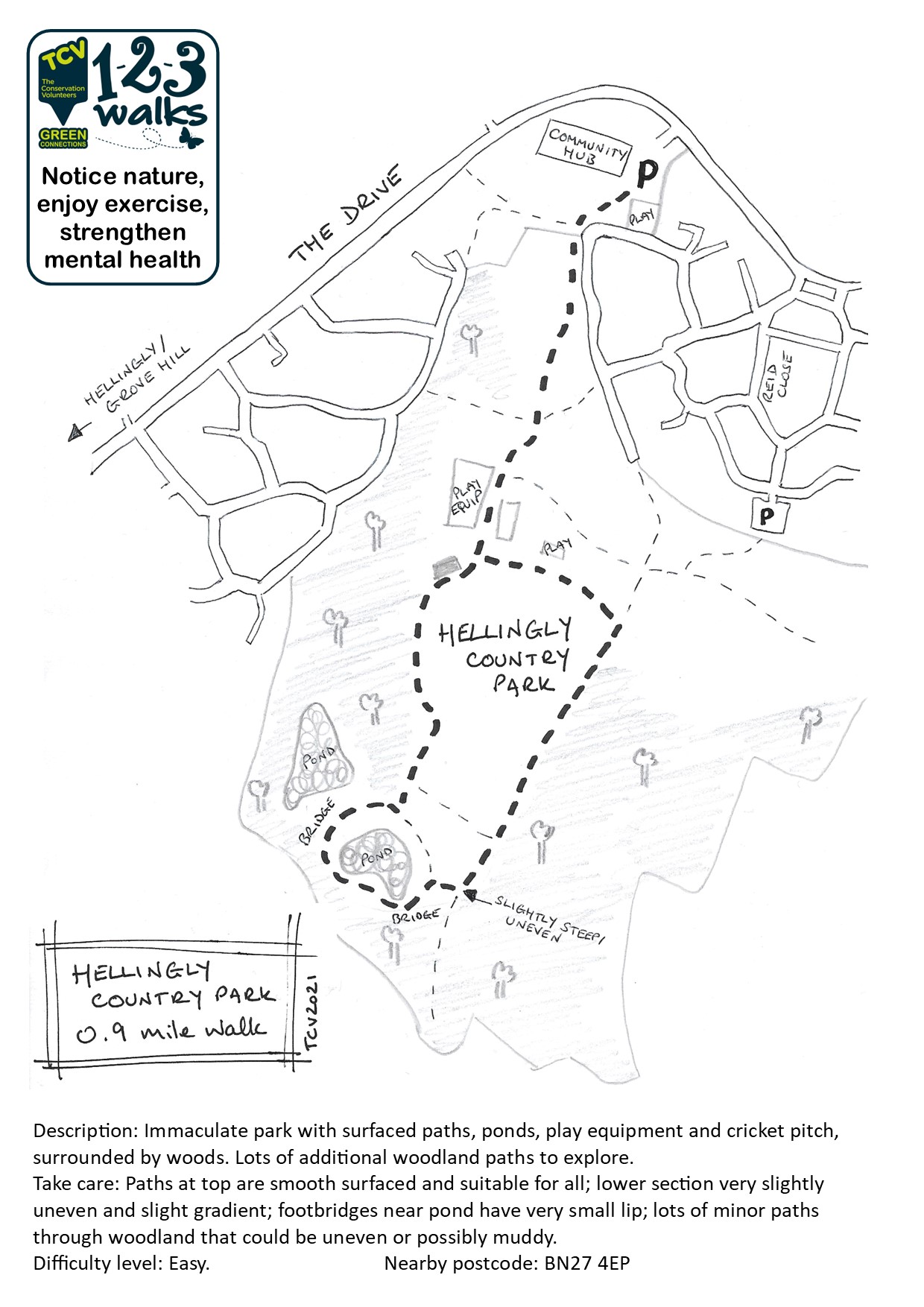 Hellingly Country Park 0.9m – 123 Walks
