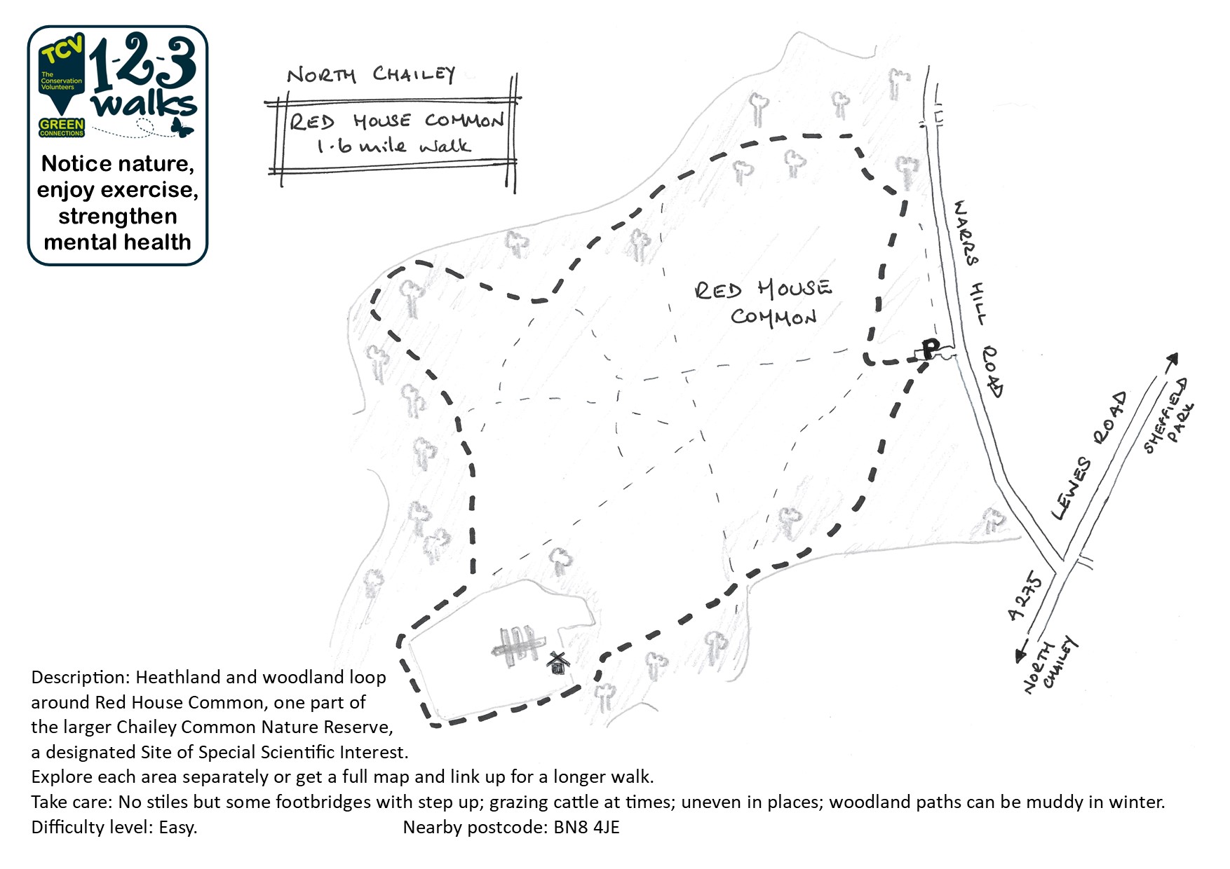 North Chailey – Red House Common 1.6m – 123 Walks